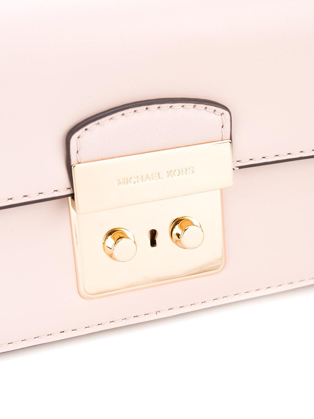 Pink Michael Kors Purse With Lock | semashow.com